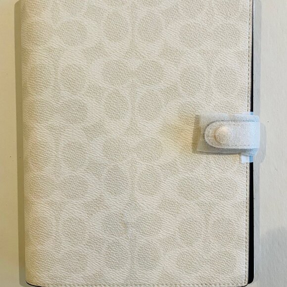 Coach | Accessories | Coach Signature Canvas Notebook Journal Snap ...
